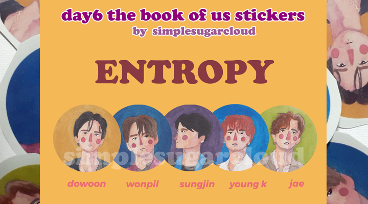 Day6 The Book of Us: Entropy Fan Stickers