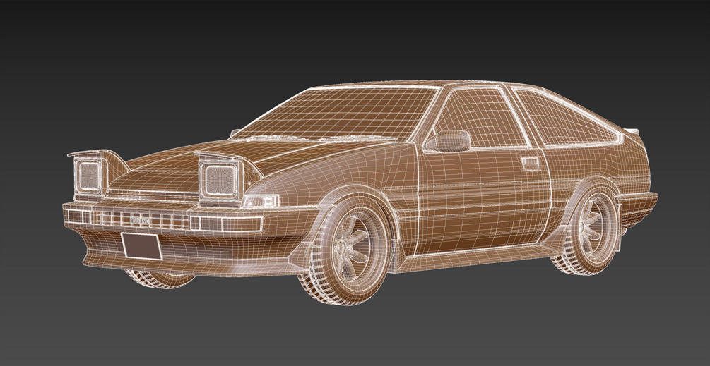 Toyota AE86 black limited