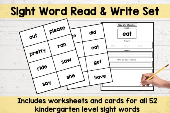 Sight Words Kindergarten Dolch Read