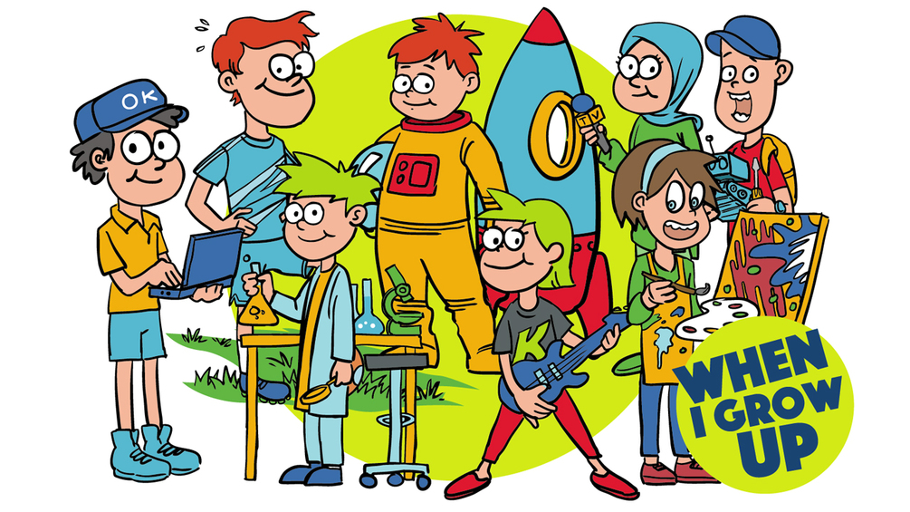 When I Grow Up Illustration Set