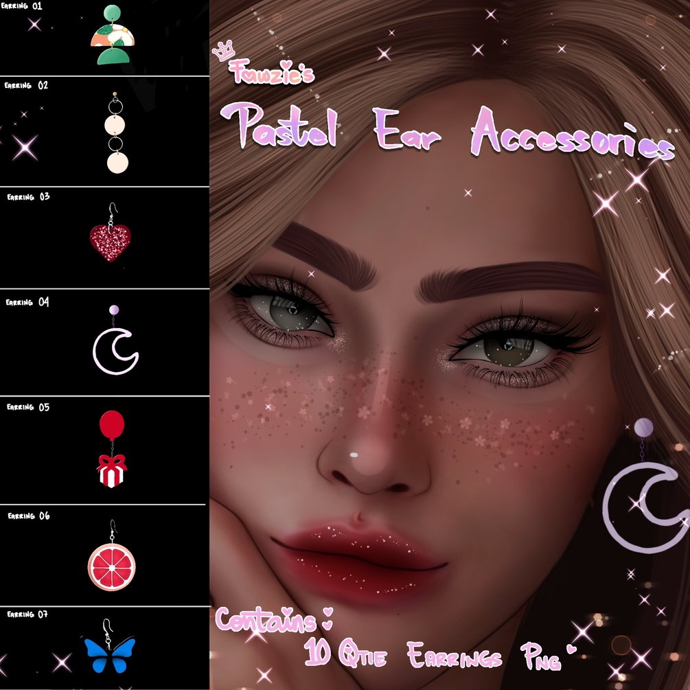 Fawzie's Pastel Ear Accessories