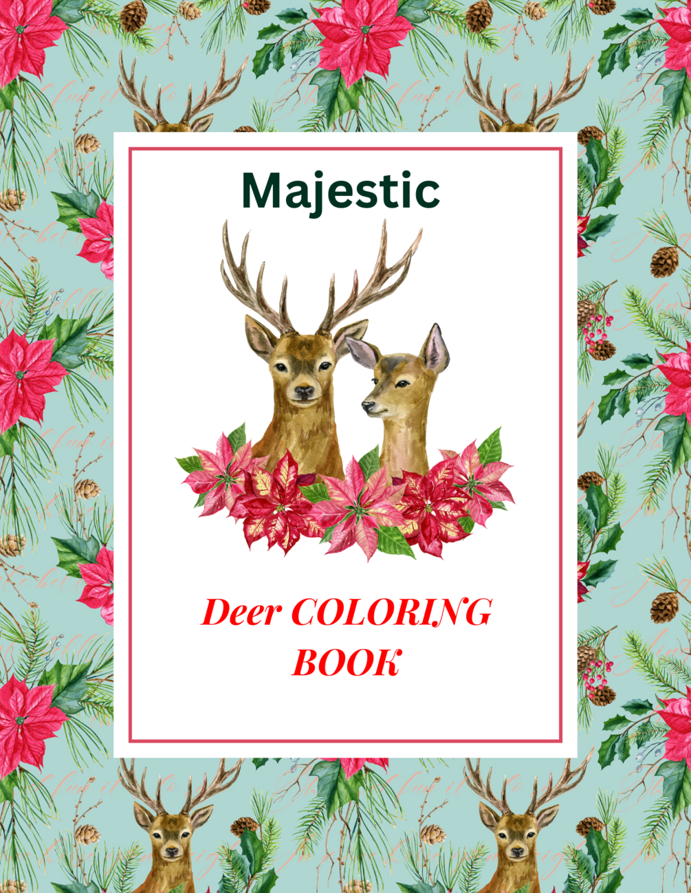 Majestic Deer Coloring Book