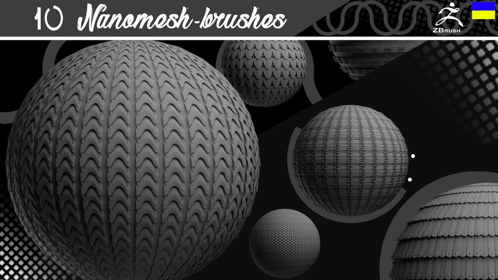 Zbrush NanoMesh Medieval Armor Kit №10