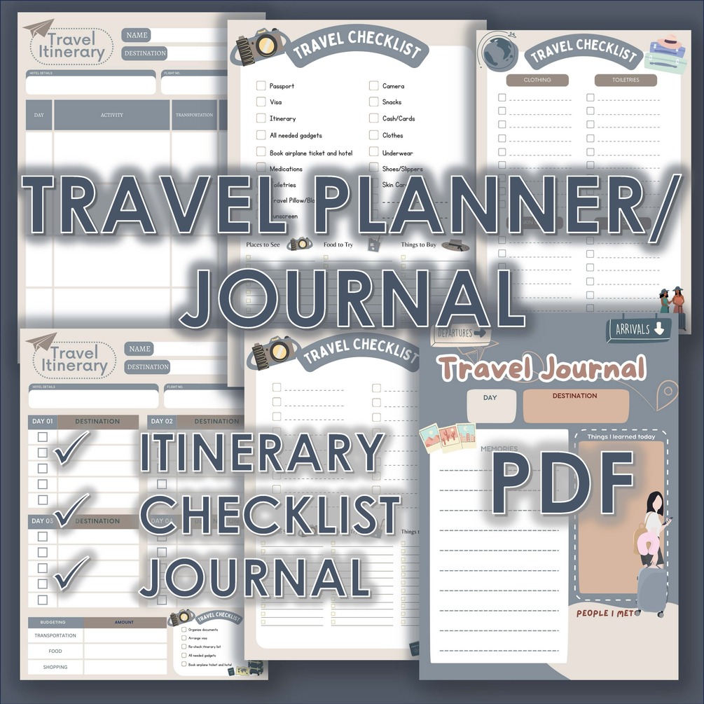 TRAVEL PLANNER/JOURNAL