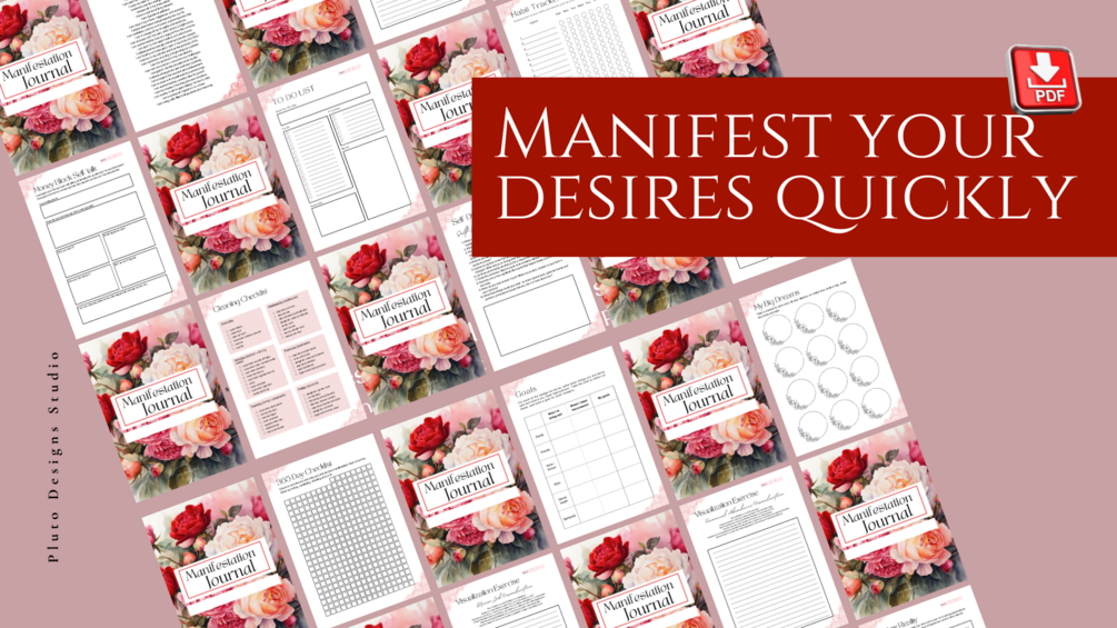 Digital Manifestation Guide | Dream Journal | Manifesting Planner Digital PDF | Money ...