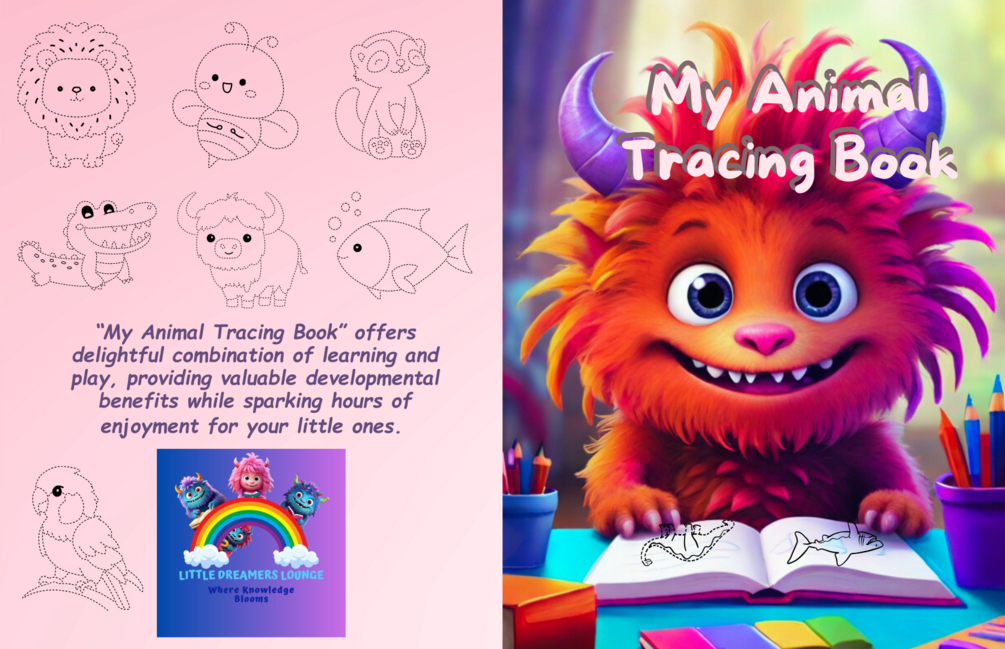 My Animal Tracing Book: Captivating animal tracing for toddlers and ...