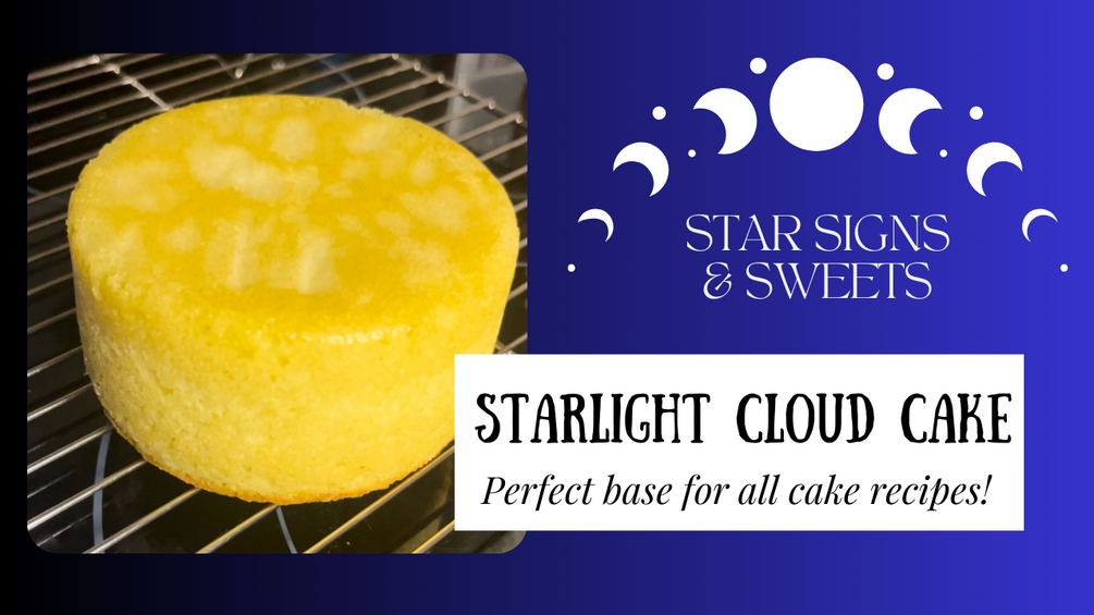 Starlight Cloud White Vanilla Cake Recipe by Star Signs & Sweets