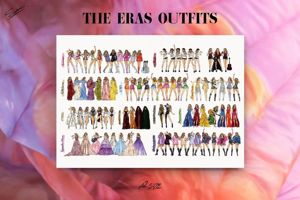 The Eras Outfits Poster - Sam's Version