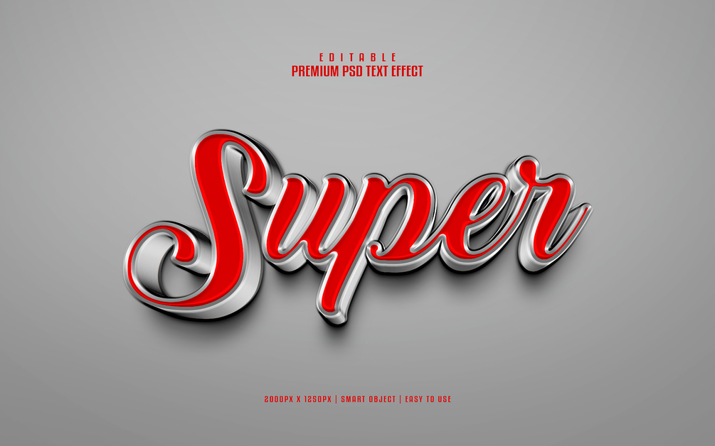 Super Editable Premium Psd Text Effect