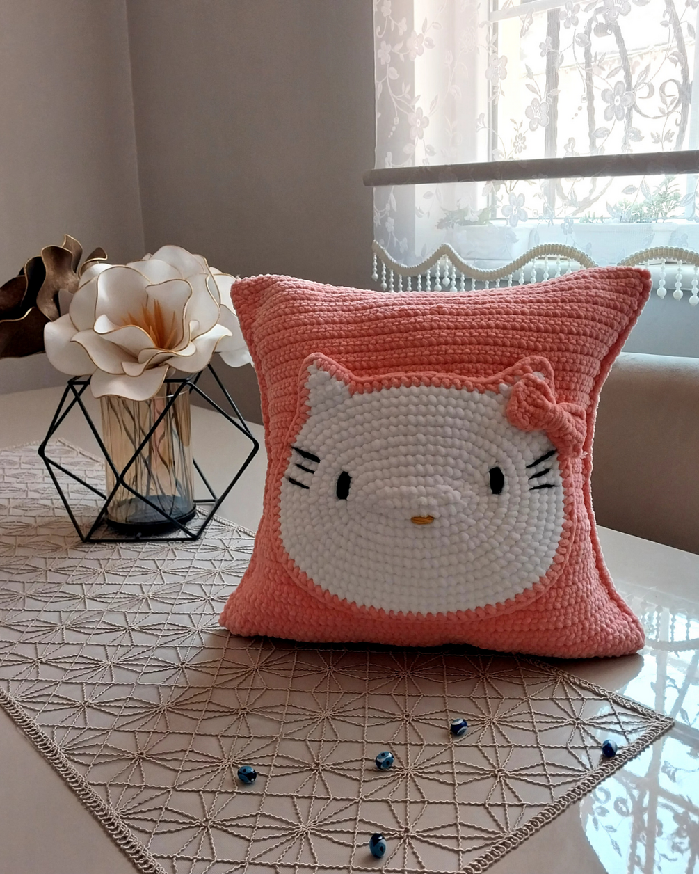 Cute Kitty Cushion Crochet Pattern PDF – 13 Page Cat Pillow Tutorial ...