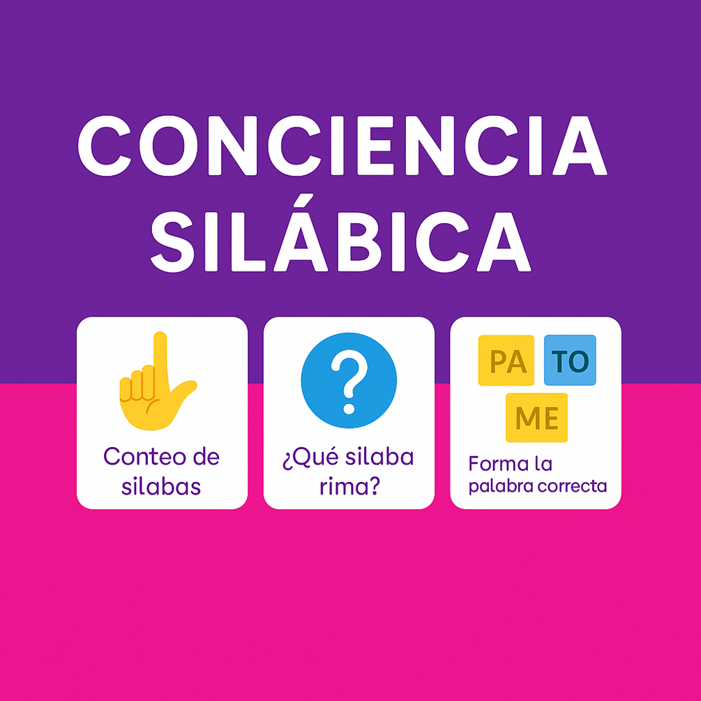 CONCIENCIA SILABICA - LECTO ESCRITURA INICIAL (ESPAÑOL)