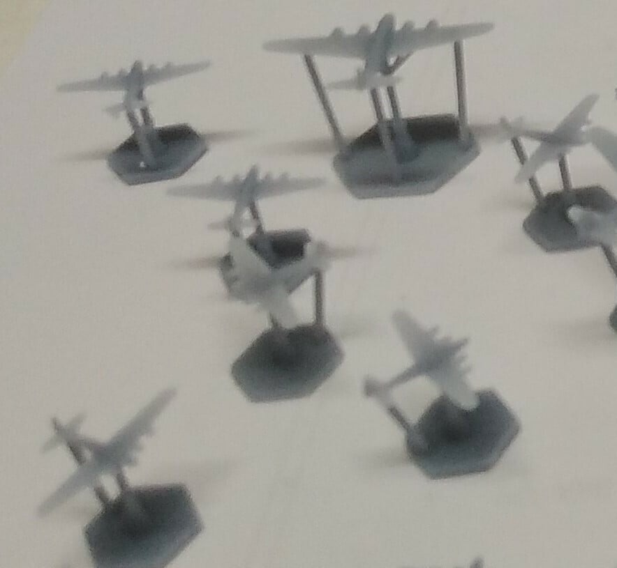 Aircraft on flight Stands, 1:1200 (3D printed)