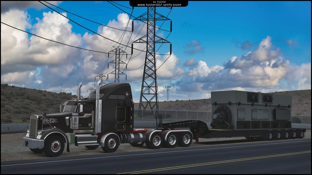 Custom / Heavy Haul Chassis Mod For Kenworth W900