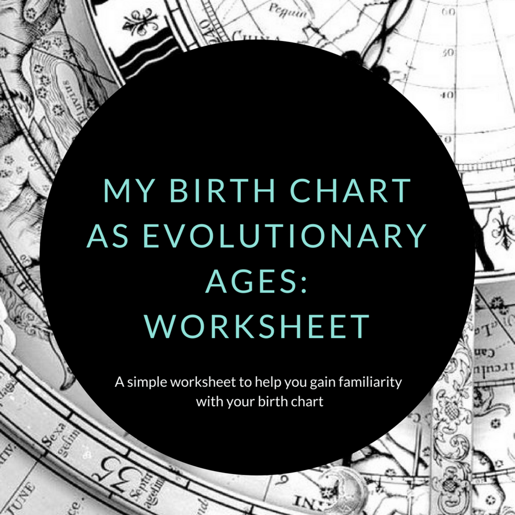My Birth Chart as Evolutionary Ages: Worksheet