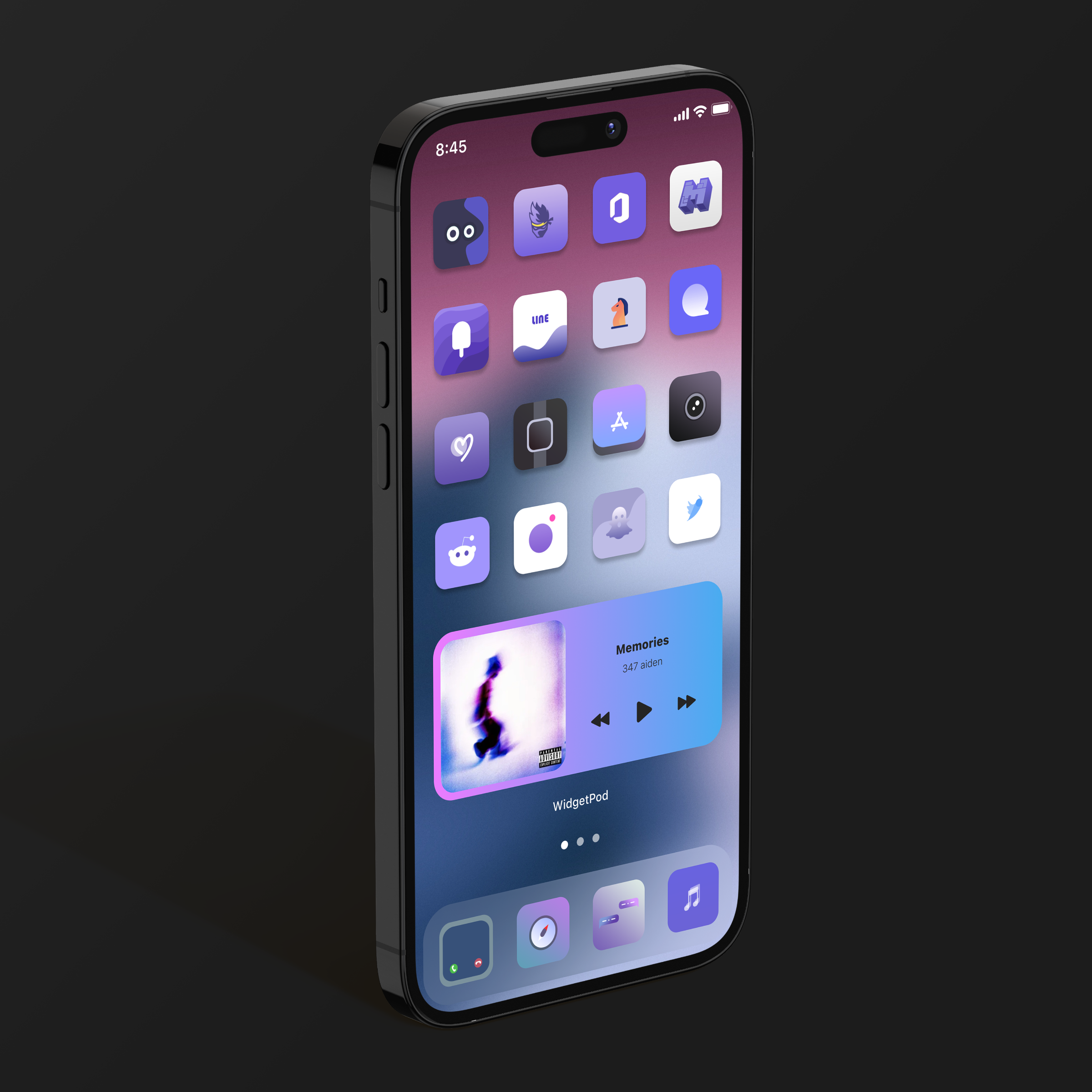 Icy Cool Home Screen - Devy_Design