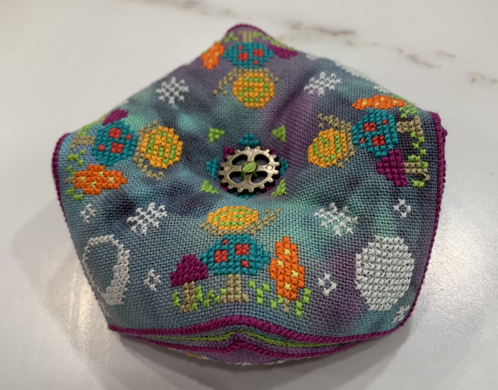 Midnight Mushrooms Biscornu