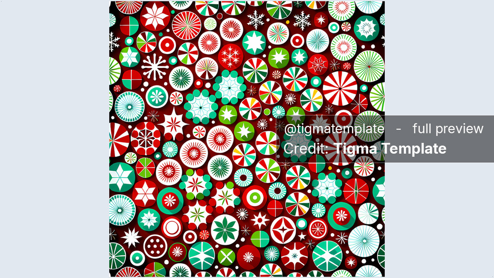 Beautiful and Unique Christmas Pattern for Cards, Gift Wrap, and Home Decor