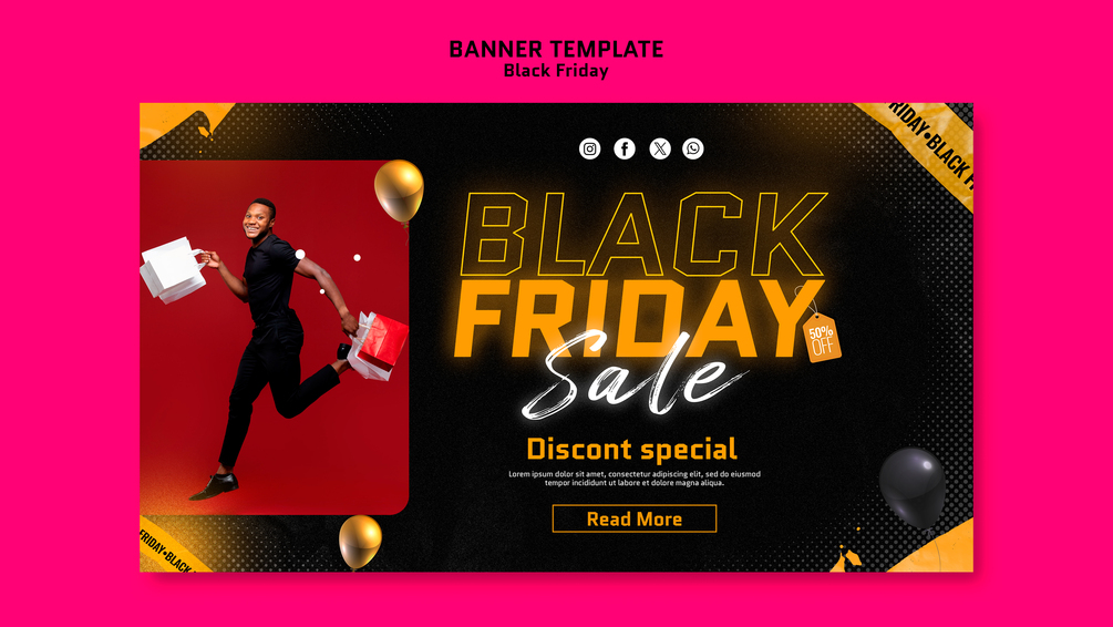 Black Friday sale landing page template Black Friday sale landing page template