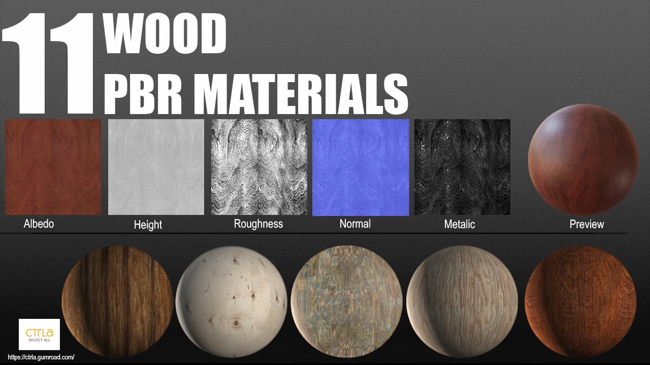 Wood Vol-14 PBR Materials Pack