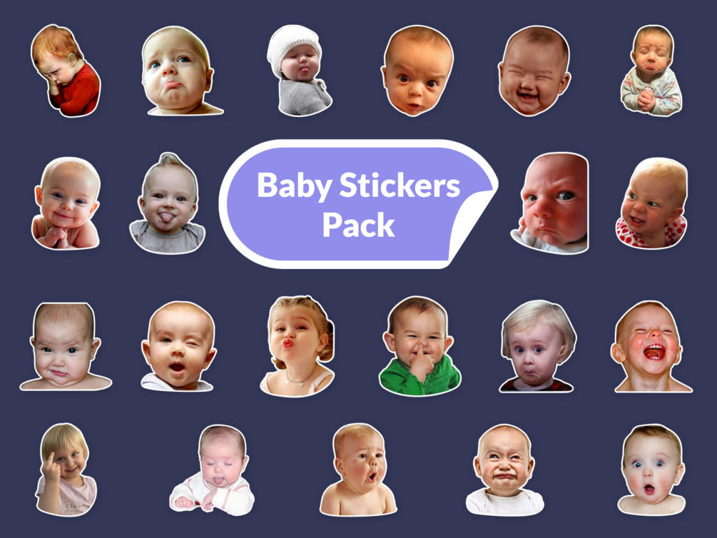 Funny Baby Sticker Pack for Messenger App