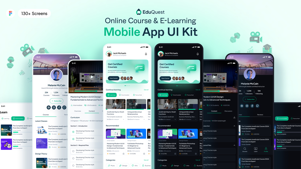 EduQuest Mobile UI Kit