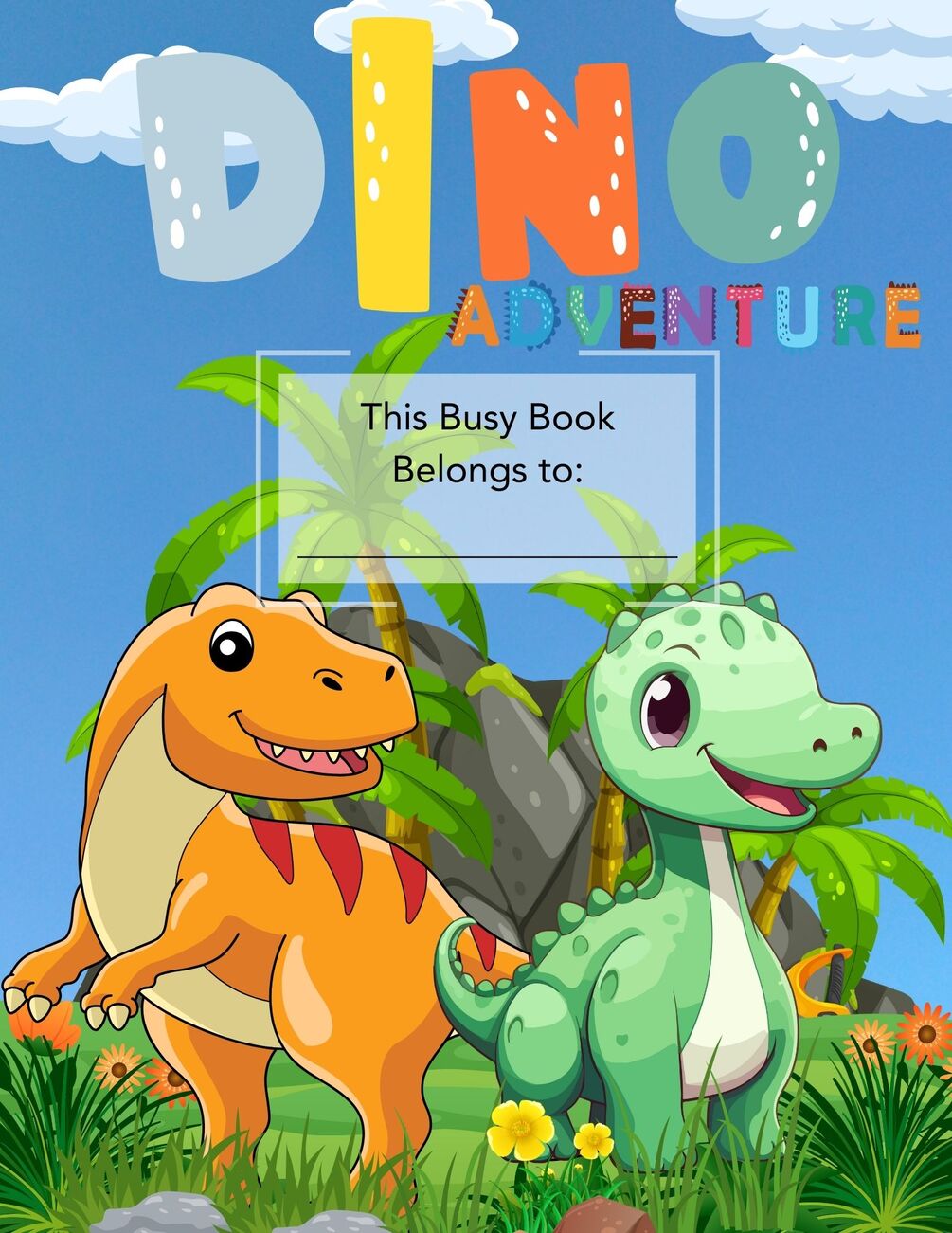 DINO THEMED BUSY BOOK | PRINTABLE AND DOWNLOADABLE