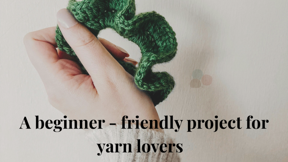 Free beginner crochet scrunchie pattern
