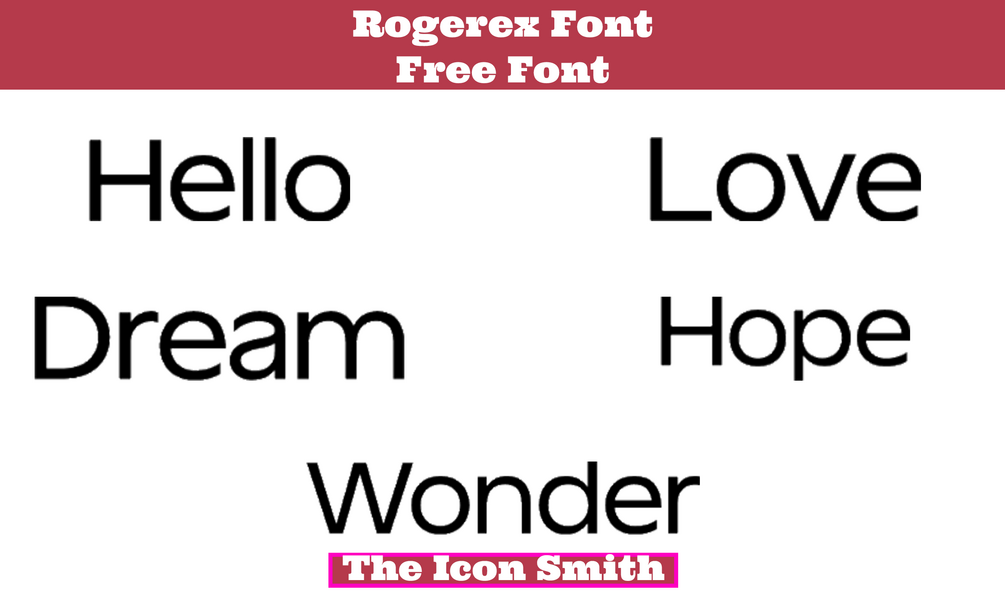 Free Rogerex Font F78450