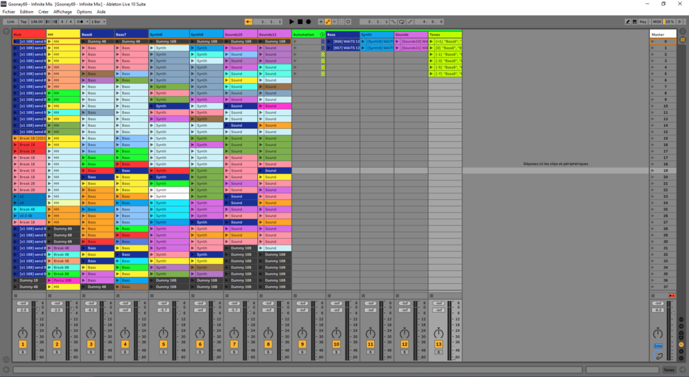 Music behind my Youtube channel - Ableton Live Project - Infinite Mix