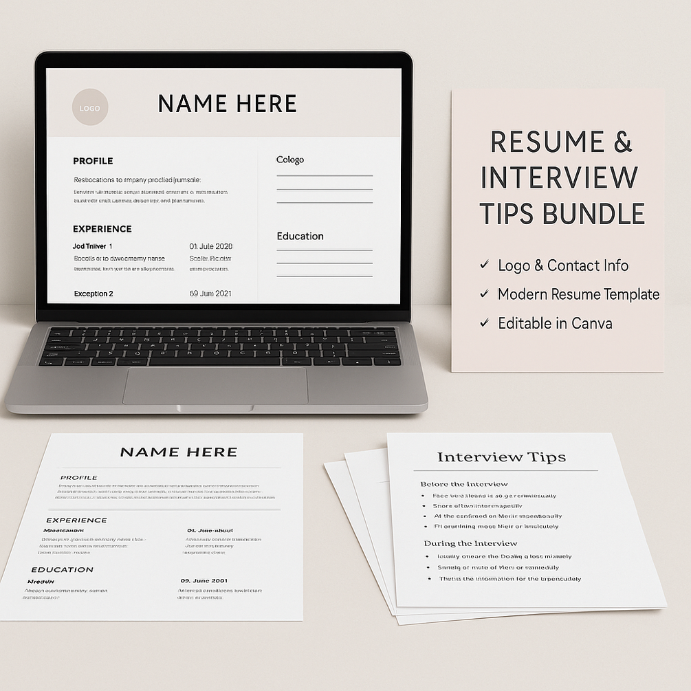 “Standout Starter Pack: Resume & Interview Power Kit”