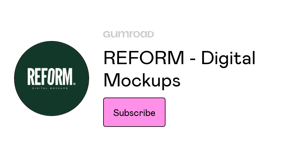 REFORM - Digital Mockups
