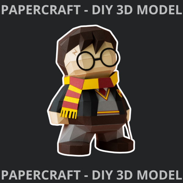 Harry Potter Papercraft Template - 7 in 1 Pack - 3D Model Plans - Diy ...