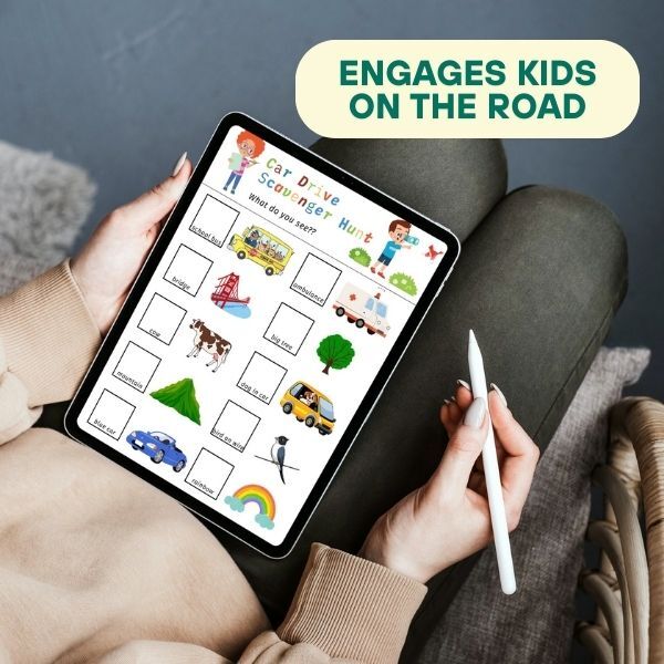Road Trip Scavenger Hunt for Kids – Printable Travel Game – Digital ...