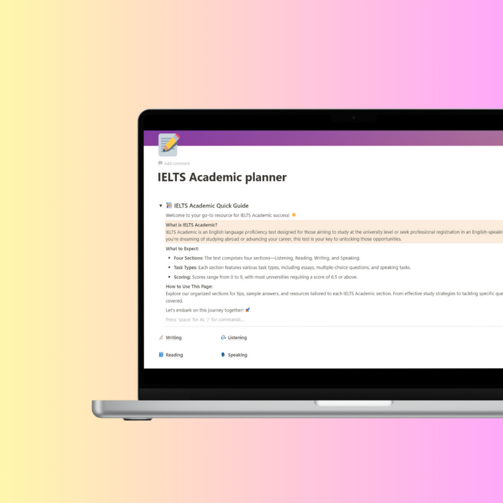 SkillMaster IELTS Pro Planner