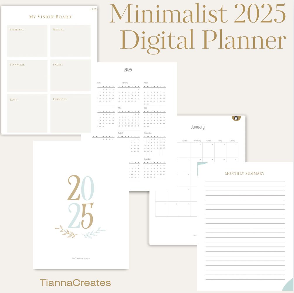 The Minimalist 2025 Planner