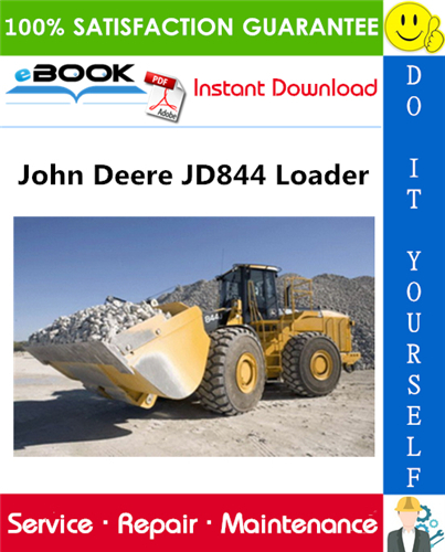 John Deere JD844 Loader Technical Manual