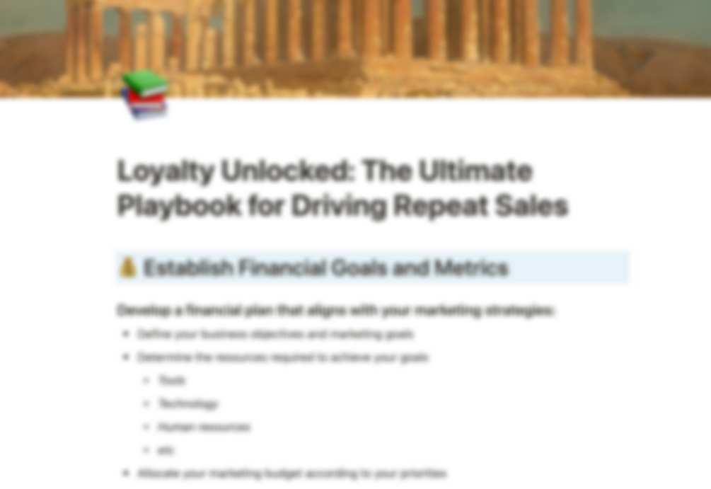Loyalty Unlocked: The Ultimate Playbook for Driving Repeat Sales