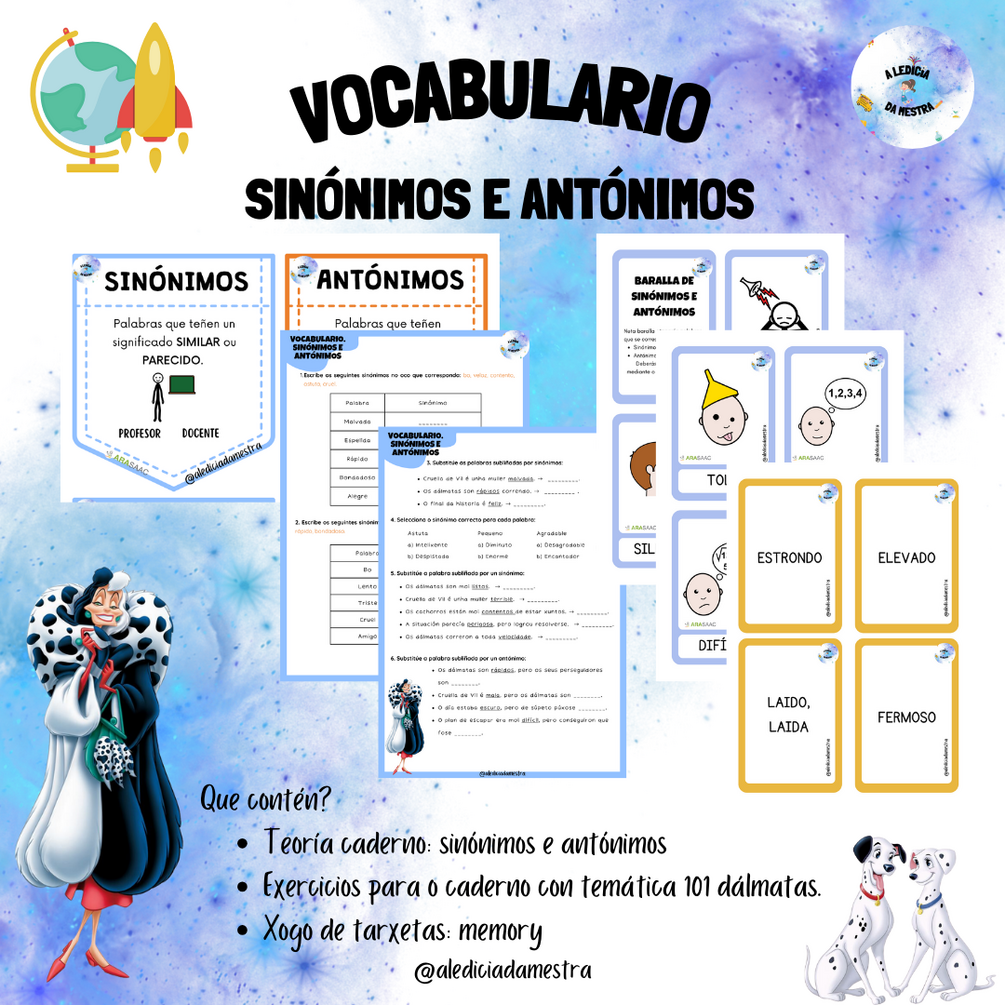 Vocabulario: sinónimos e antónimos. LG