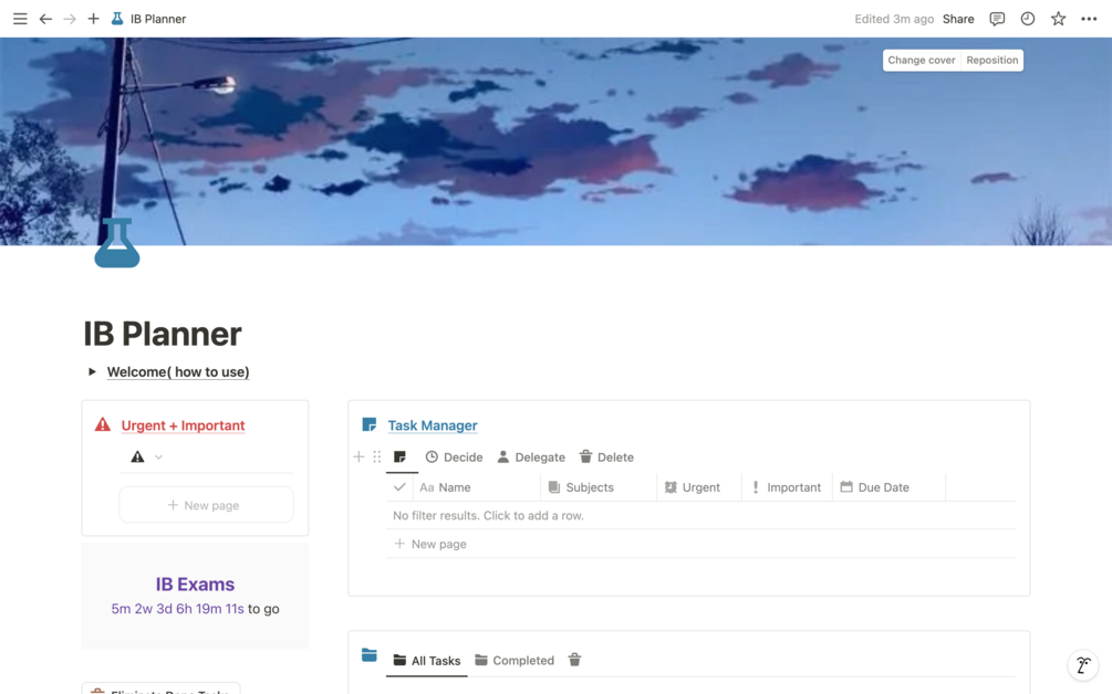 IB Planner Notion Template