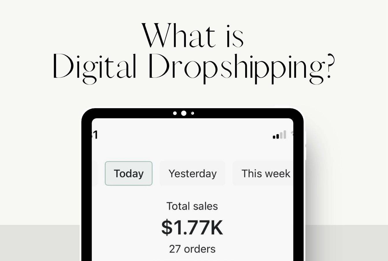 Digital Dropshipping Starter
