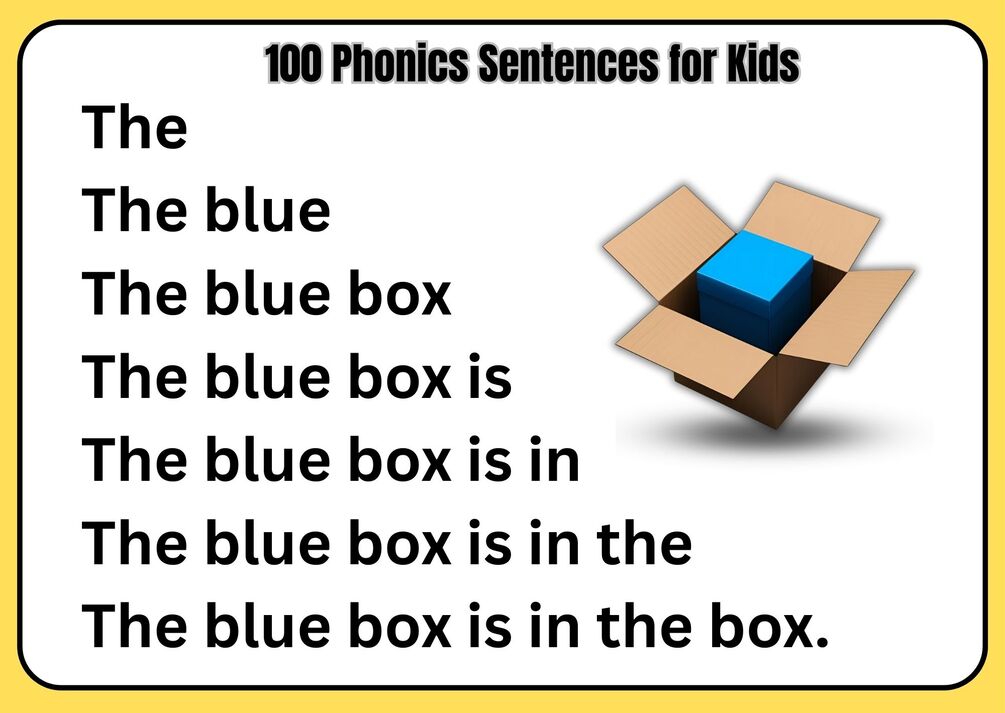 100 Phonics Sentences for Kids