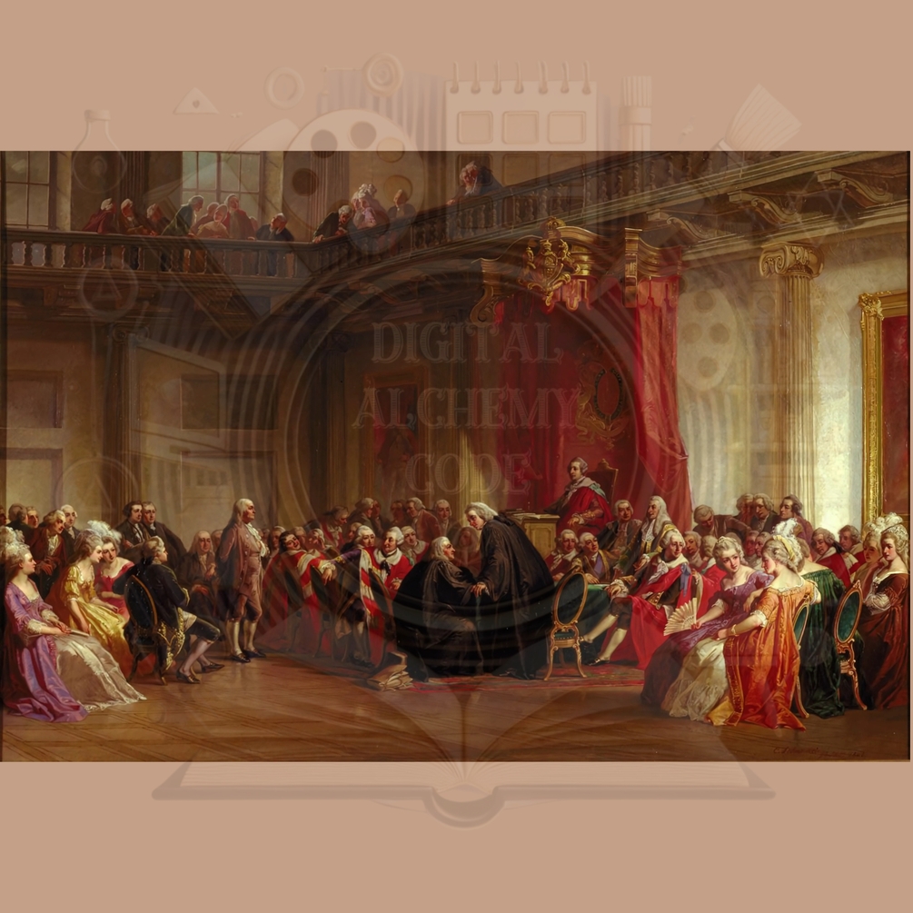 Vintage Royal Court Art Print - Digital Download, High-Resolution Wall ...