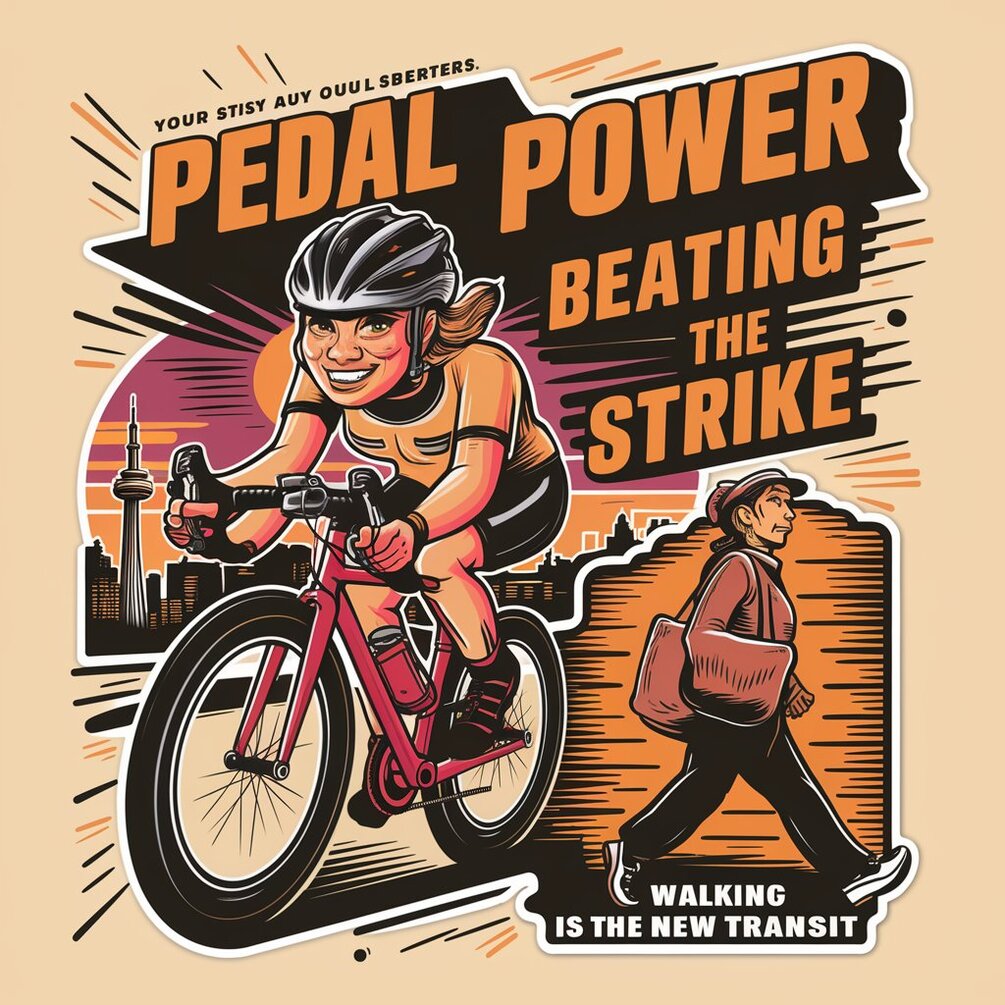 Toronto TTC Strike Funny & Comic Logo Design