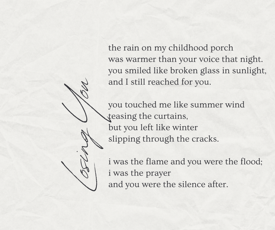 "Losing You" - A Poem by Hannah Gower