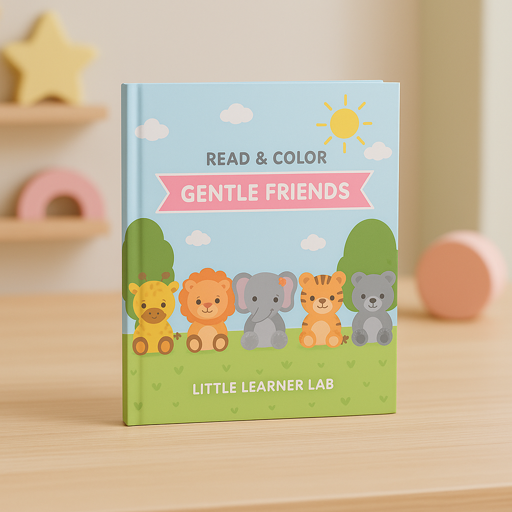 Read & Color Gentle Friends: Cozy Coloring Book