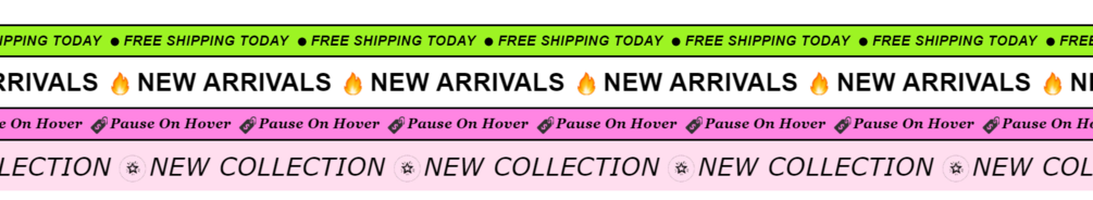 Marquee Scrolling Text Animation Section for Shopify - Dawn Theme or ...