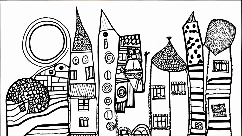 Hundertwasser Coloring Pages - Unleash Your Creativity with 22 Stunning ...