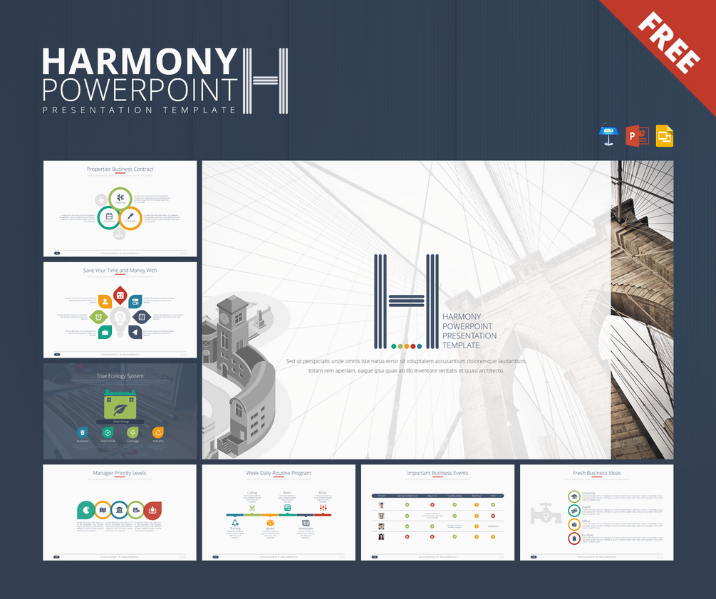 FREE Harmony Powerpoint Presentation Template