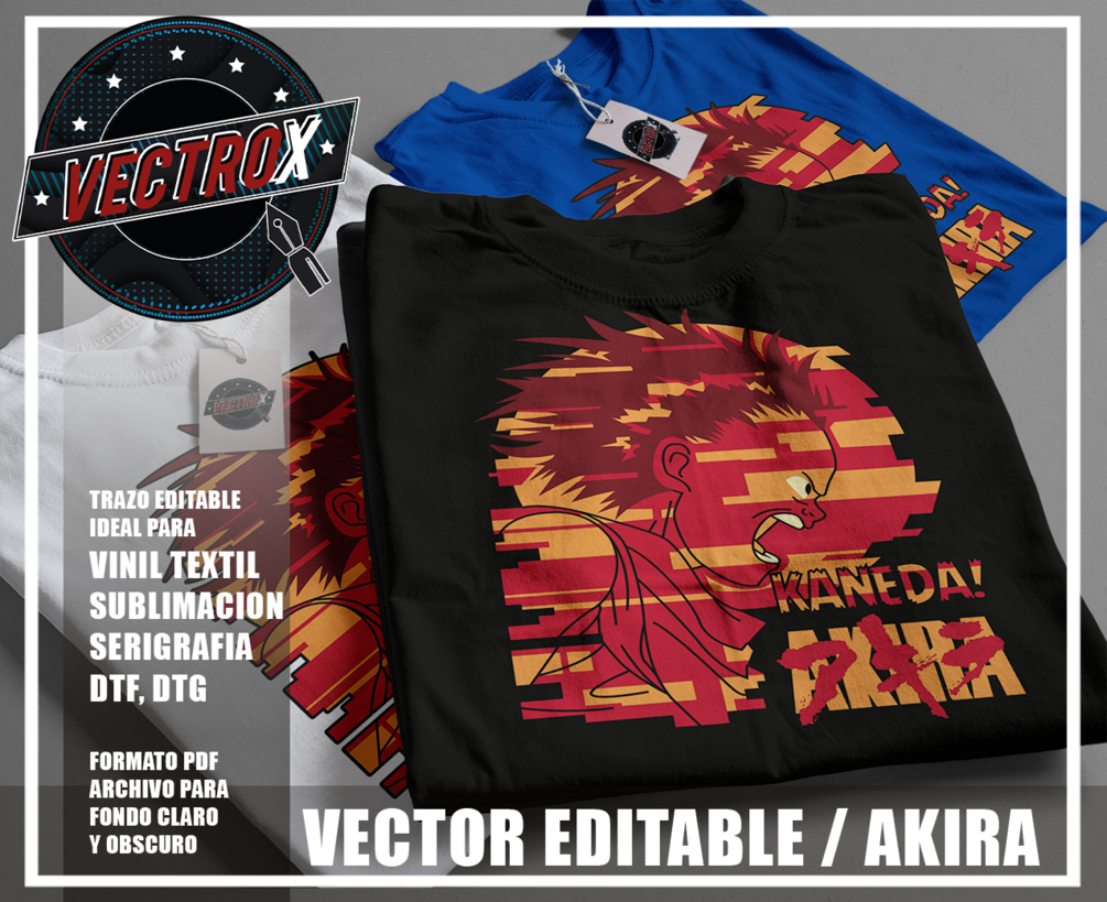 Vector Editable - Akira Anime
