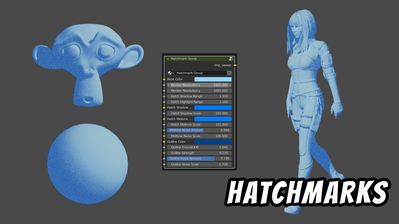 Ink Shader Pack - for Blender